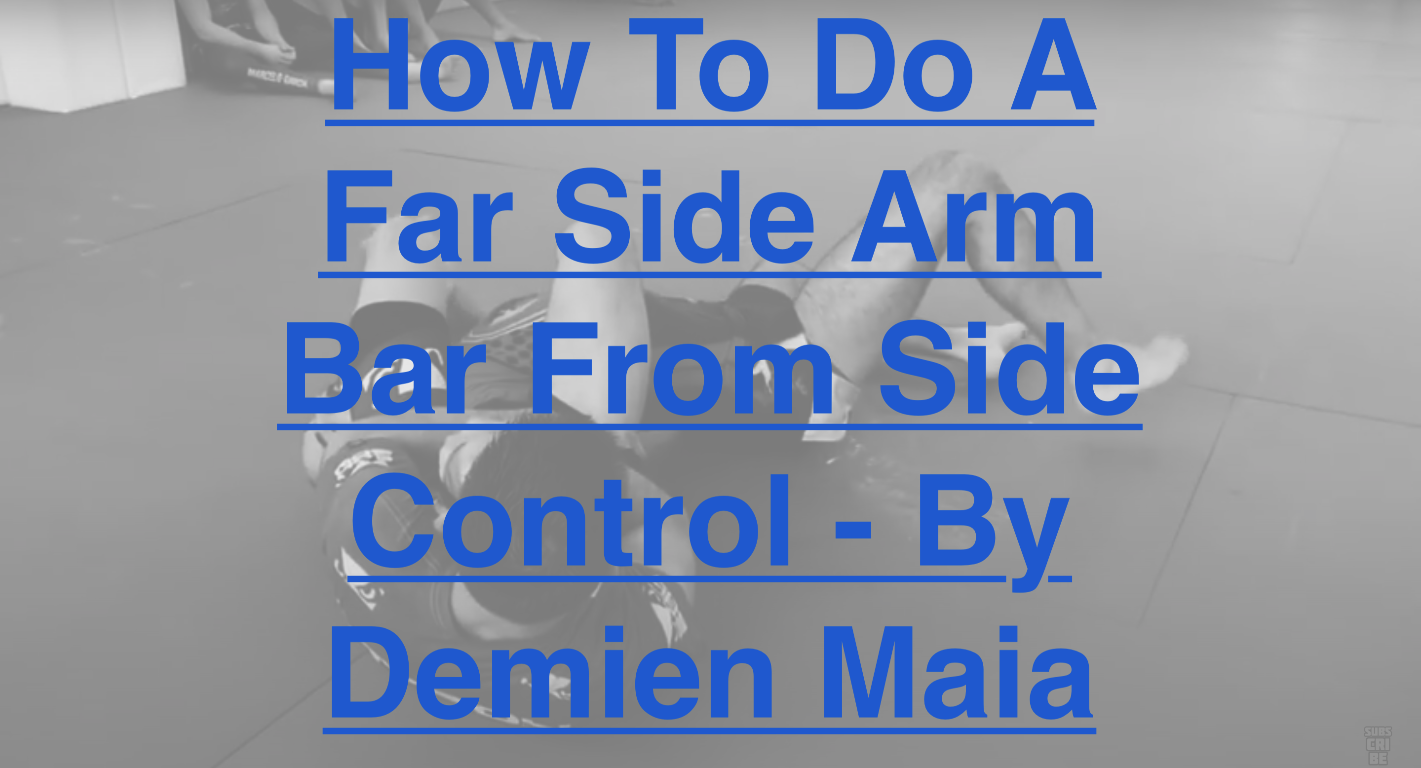 How To Do A Far Side Armbar From Side Control – By Demian Maia – ALL BJJ